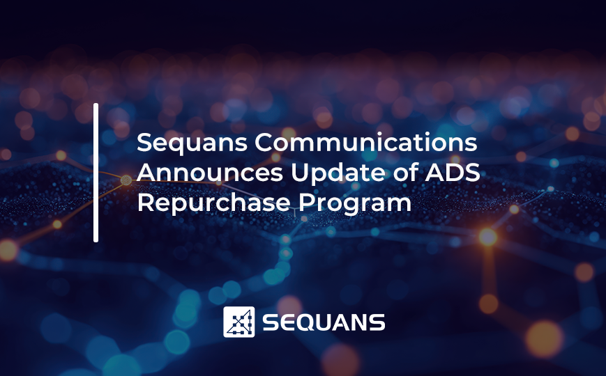 Sequans Communications Announces Update of ADS Repurchase Program - Sequans